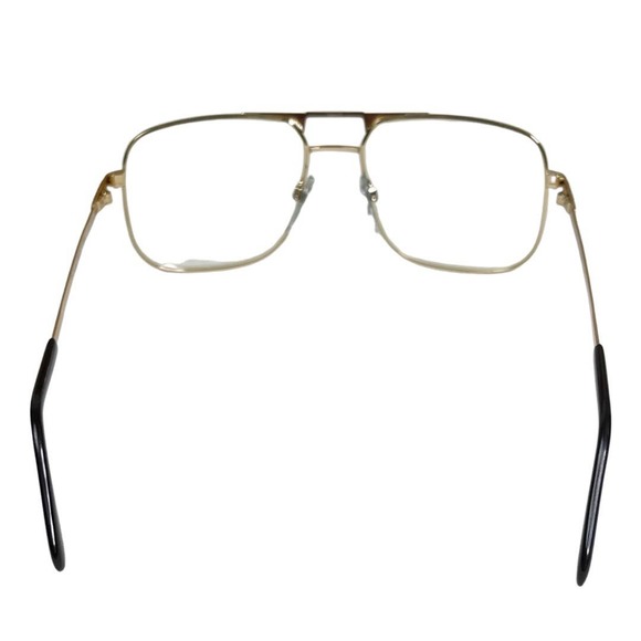 Luxottica Accessories Luxottica Gold Banker Frames 97s80s Mens Vintage Eyeglasses Italy